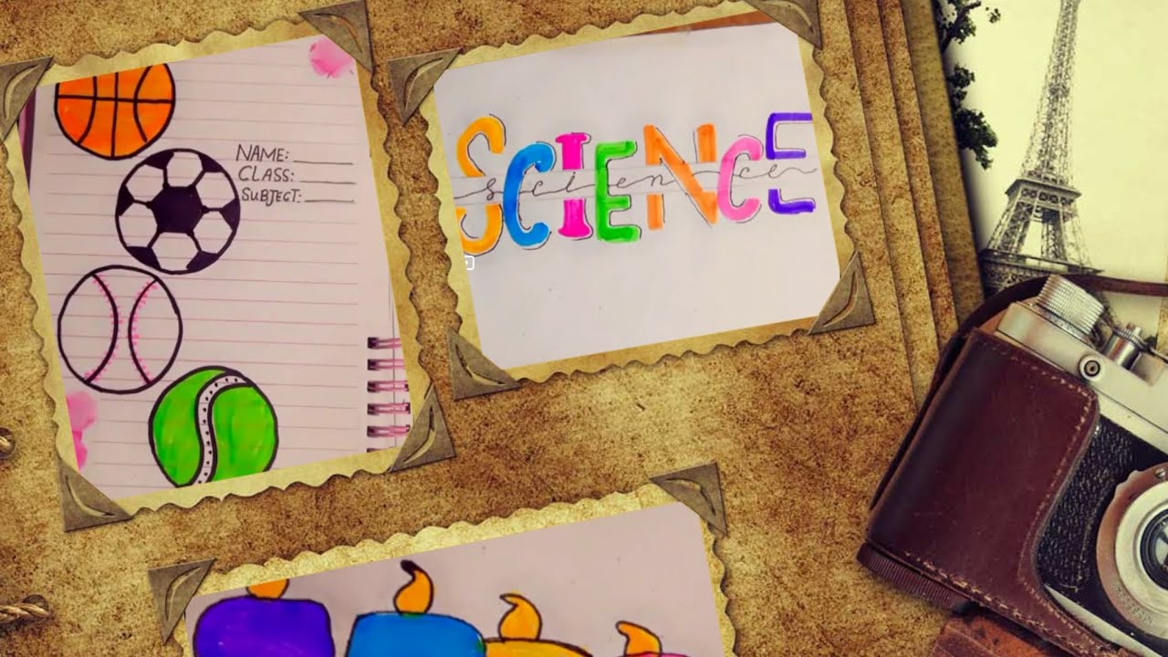 3 Front page Design Art ||step-by-step || Easy design page simple aqsa ...