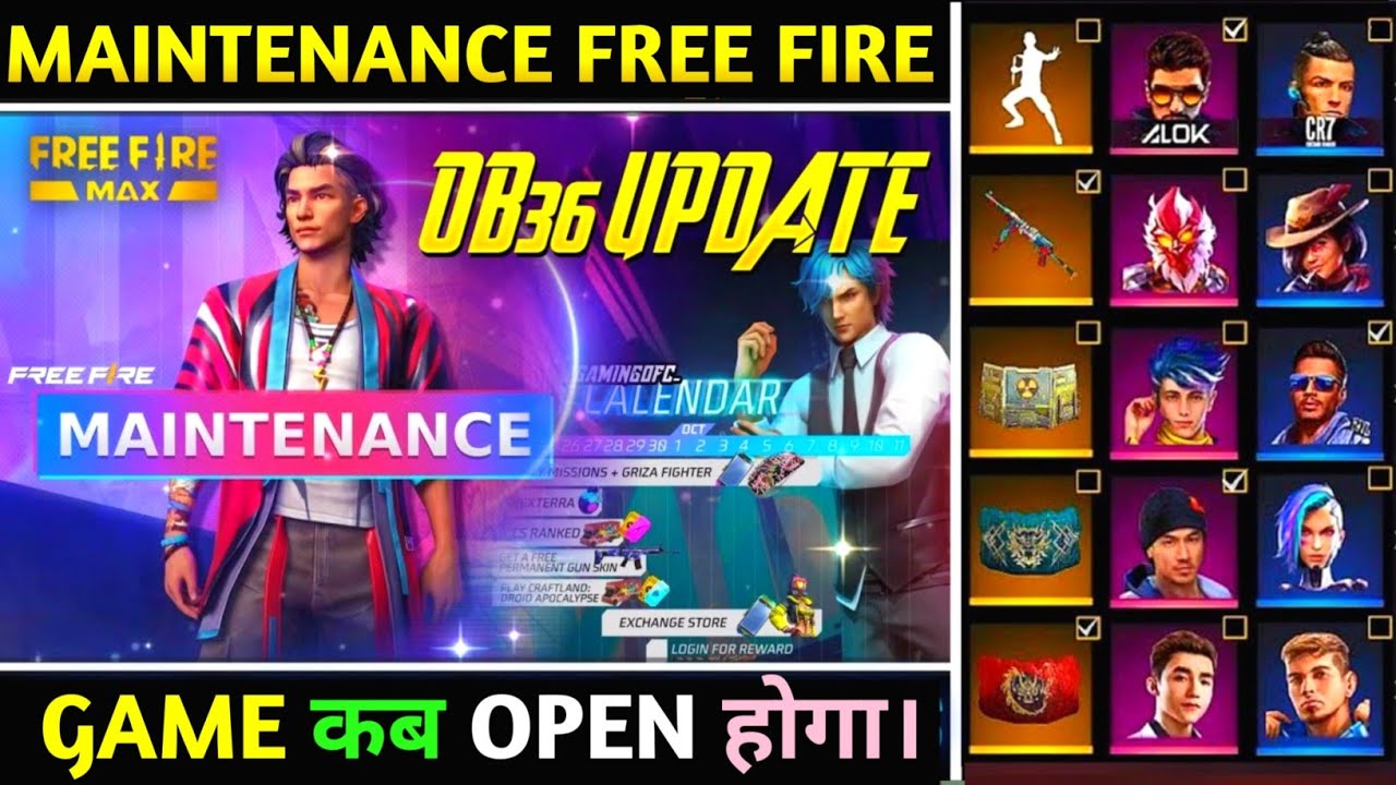 Maintenance Free Fire | 21 September Update Full Details | Free Fire ...