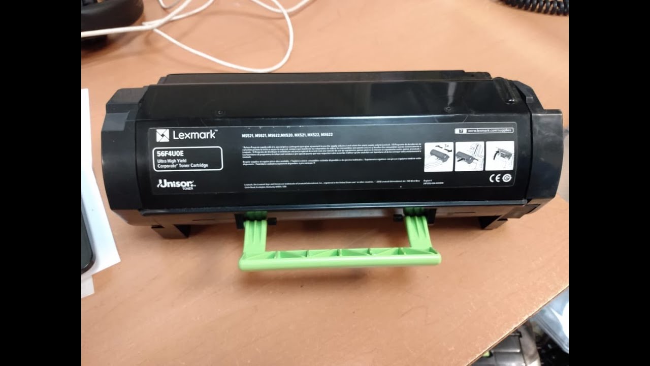 Cambiar toner - Lexmark MX522 - YouTube