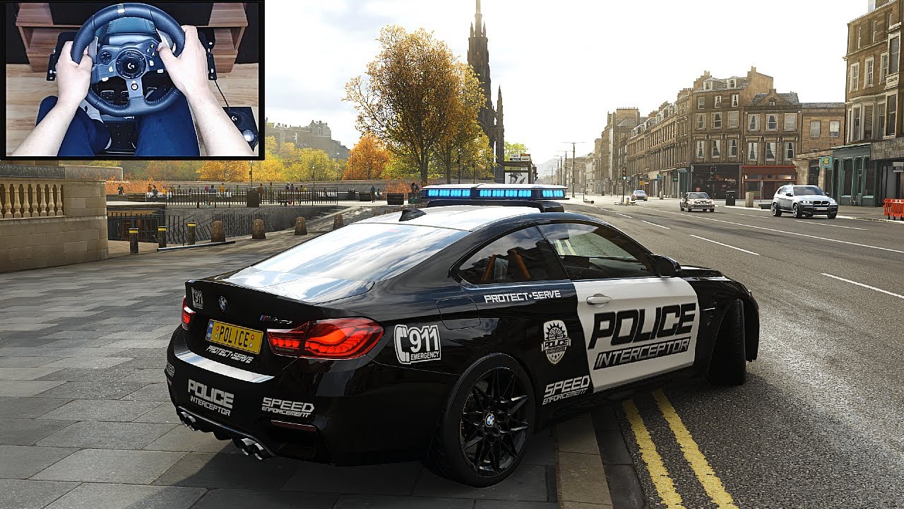 BMW M4 GTS - Forza Horizon 4 Police Chase | Logitech G920 Steering ...