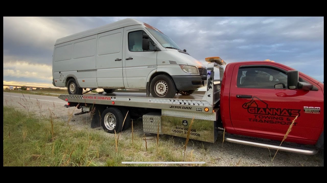 Towing Sprinter on 19” Bed - YouTube