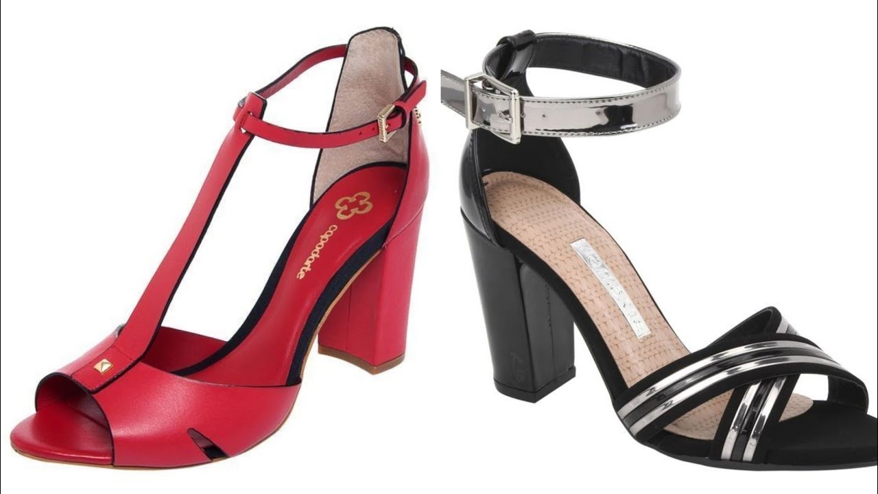 Classy And Casual Comfortable Block Heels Sandals Collection - YouTube