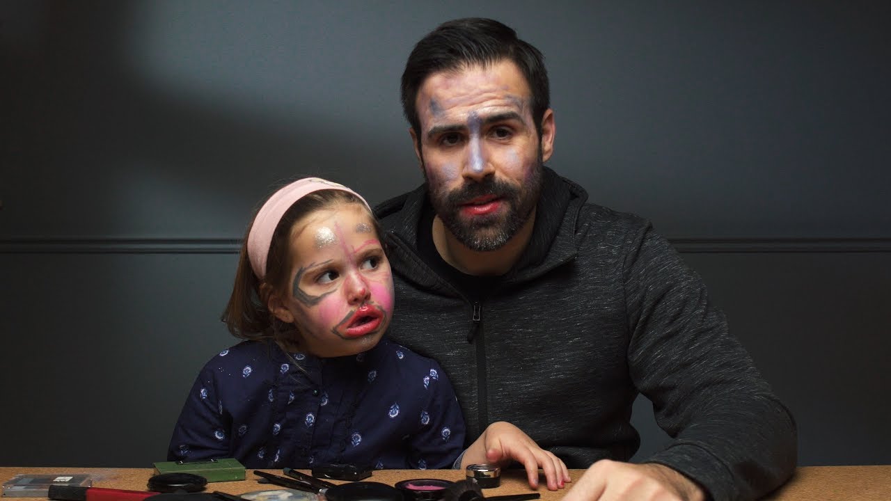 The Ultimate Daddy Daughter Makeup Tutorial! - YouTube