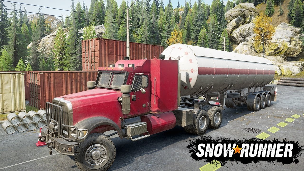 SnowRunner - Navistar 5000 Heavy Trailer Fuel Tanker | Gameplay - YouTube