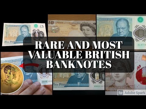 Rare And Most Valuable British Banknotes - YouTube