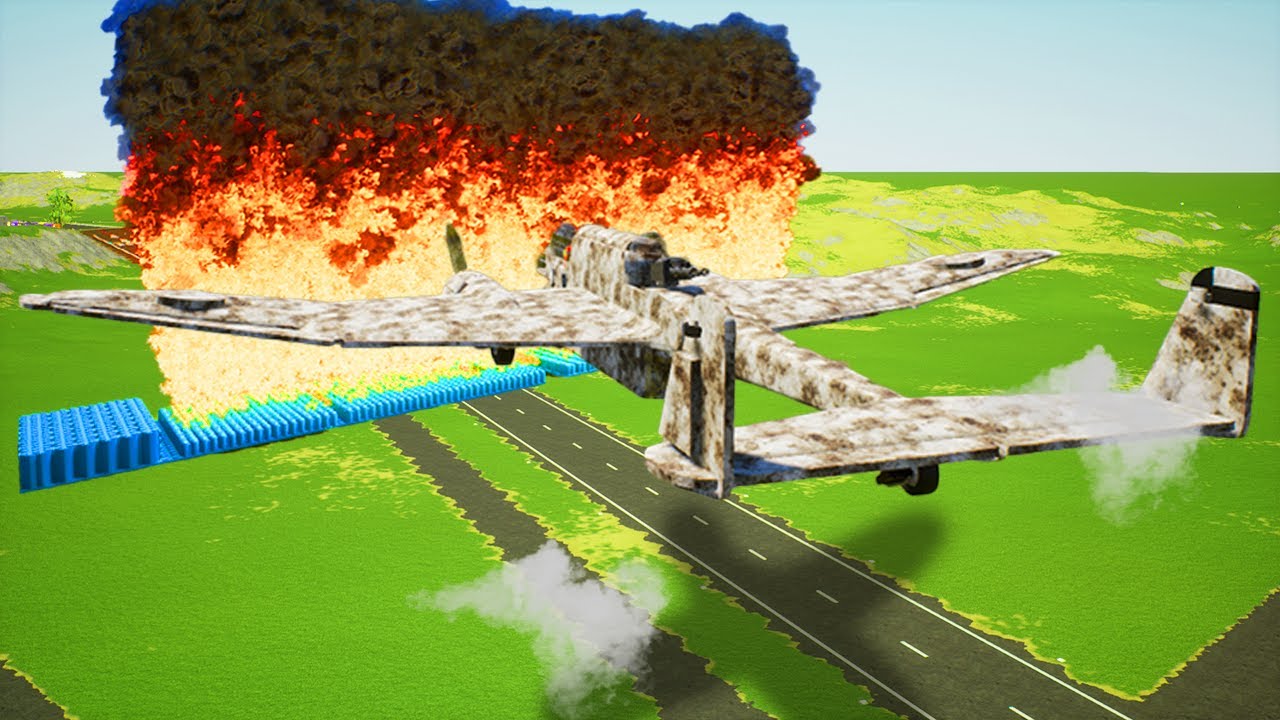 Lego Planes Fly In Giant FIREWALL! Lego Plane Crashes and Lego ...