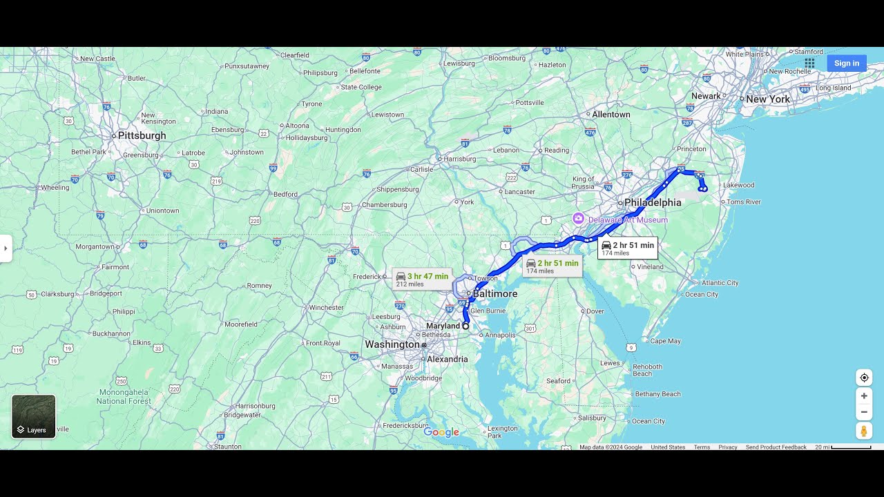 Car Time-Lapse: Maryland To New Jersey Drive | 4K | #usa #roadtrip Fall ...