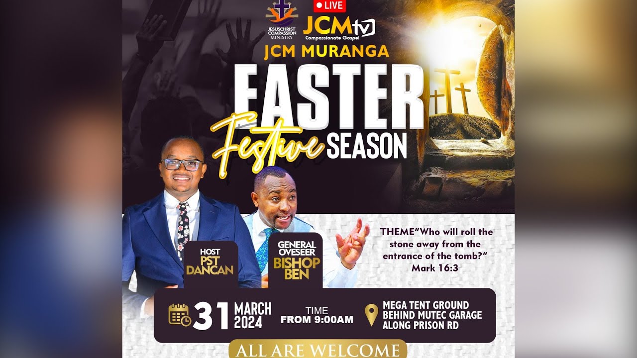 JCM MURANG'A CATHEDRAL EASTER SUNDAY - YouTube