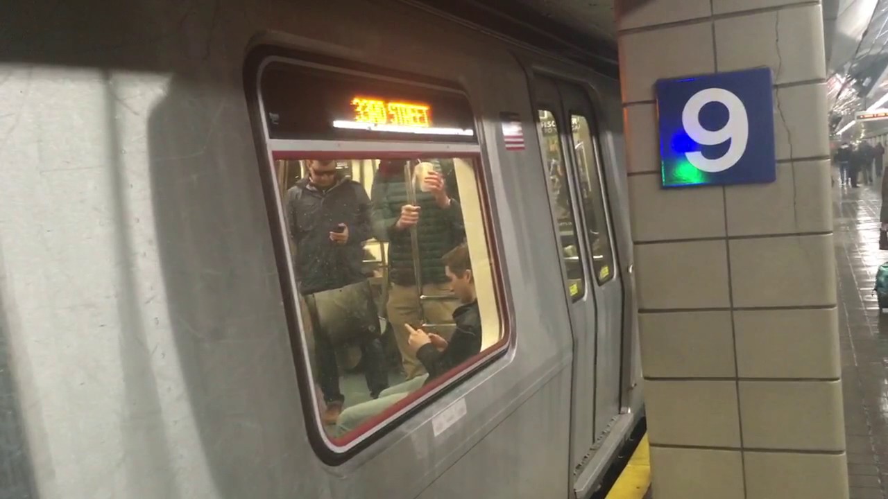 PATH PA 5 train at 9th Street 3/24/17 - YouTube