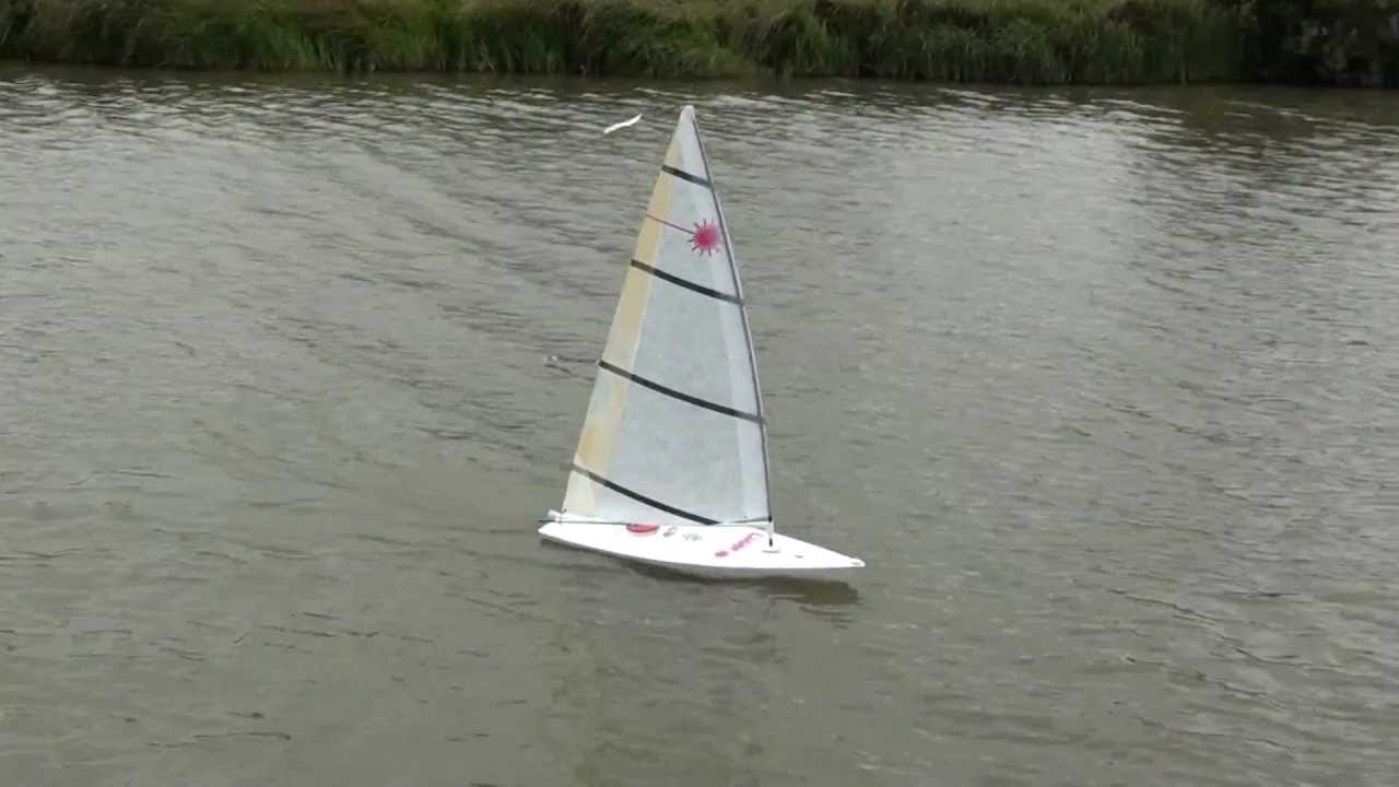 RC Laser model yacht - YouTube