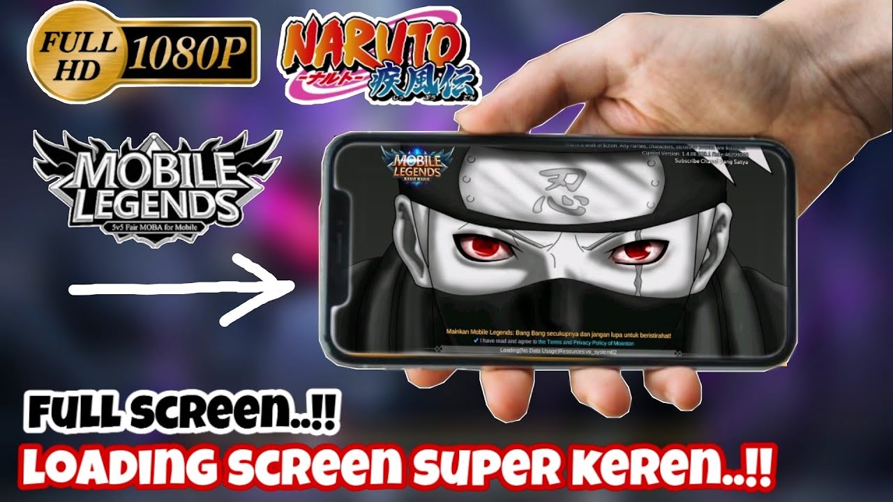 update new patch loading screen mobile legend tema naruto full HD - YouTube