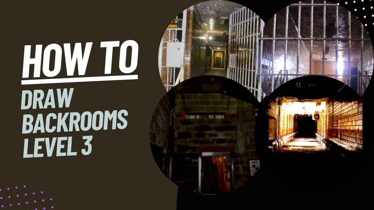 How to Draw Level 3 Backrooms Multiple Pictures - YouTube
