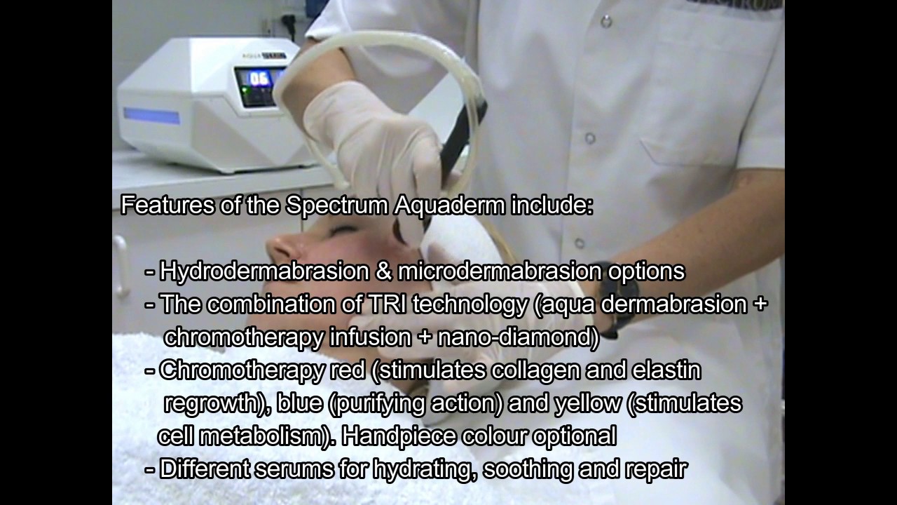 Spectrum Aquaderm - Hydrodermabrasion Machine - YouTube
