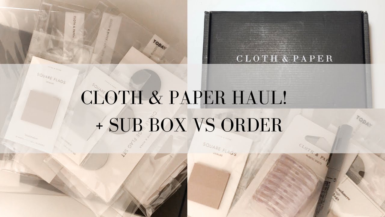 IS CLOTH & PAPER SUB BOX WORTH IT? | CLOTH & PAPER HAUL - YouTube