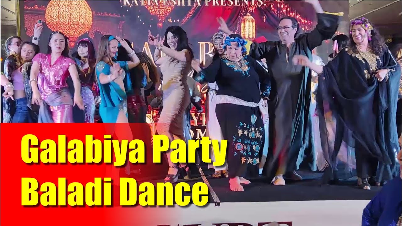 How to Improvise Baladi Dance: A Live Party Example - YouTube