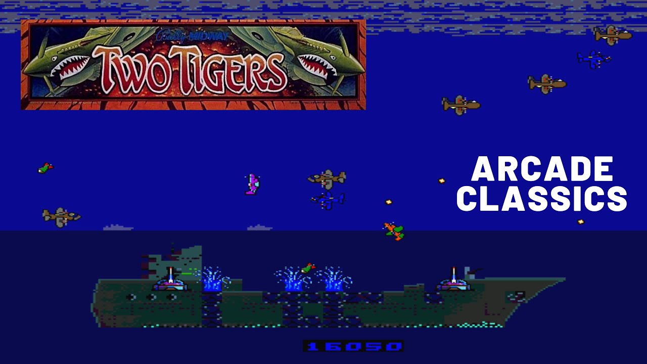 Two Tigers | Bally Midway 1984 | Arcade Classics - YouTube