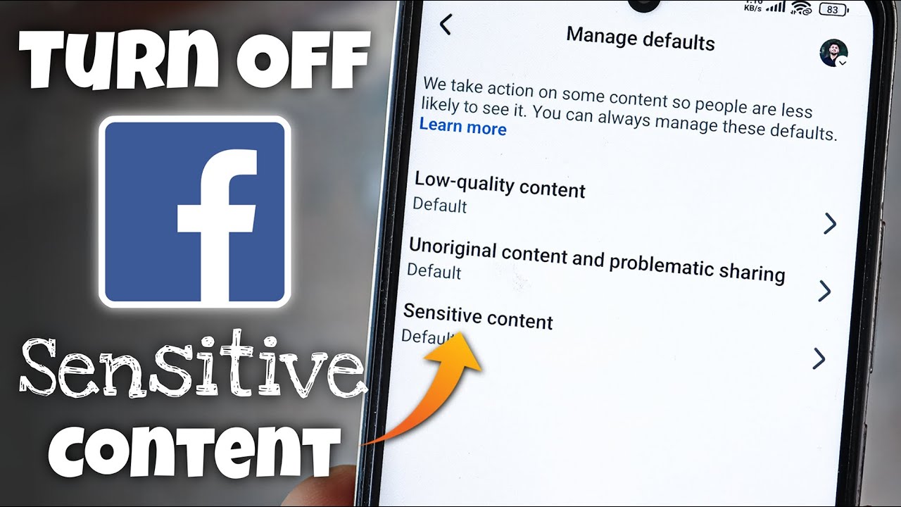 How to Turn Off Sensitive Content in Facebook - YouTube