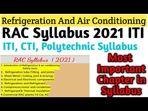RAC syllabus 2021 || ITI RAC 2021 syllabus || RAC theory syllabus - YouTube