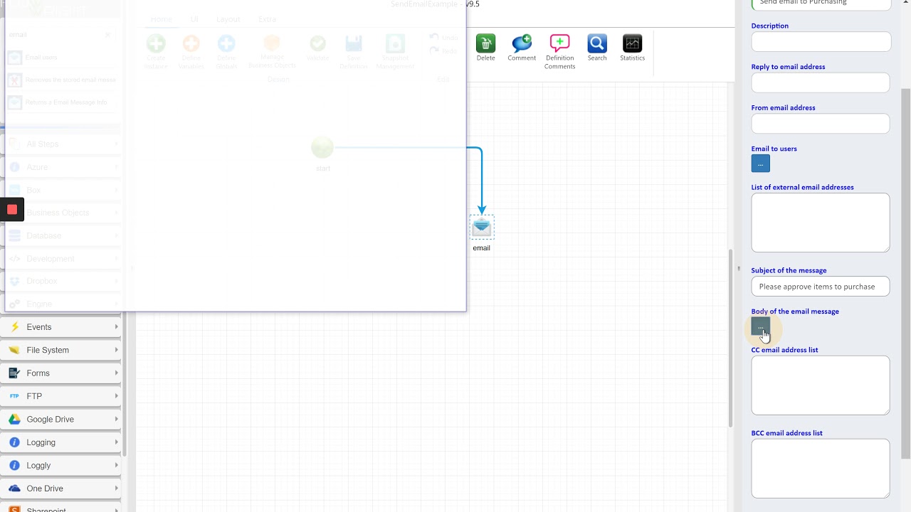 How to send emails from a workflow process - YouTube