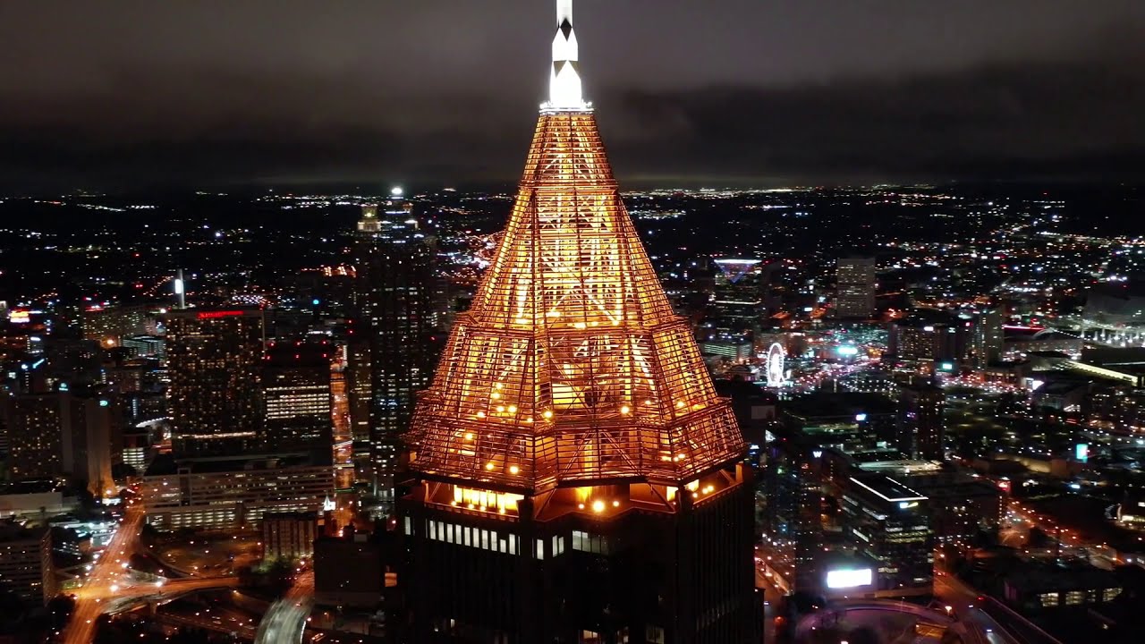 ATLANTA GEORGIA 4K, NIGHT VIEW, 4K VIDEO, DRONE FILM FROM - YouTube