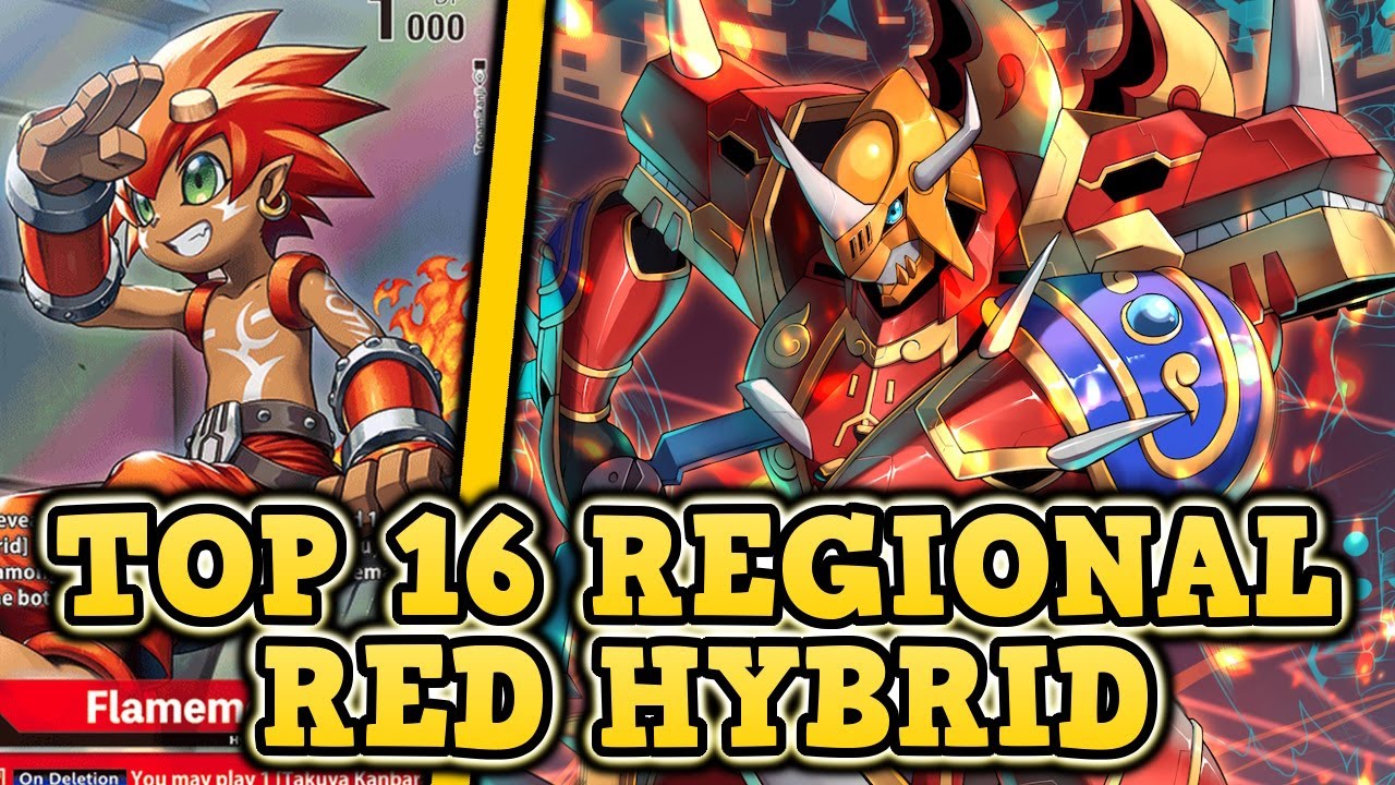 Top 16 Red Hybrid Deck Profile! Digimon TCG Regionals BT15 - YouTube