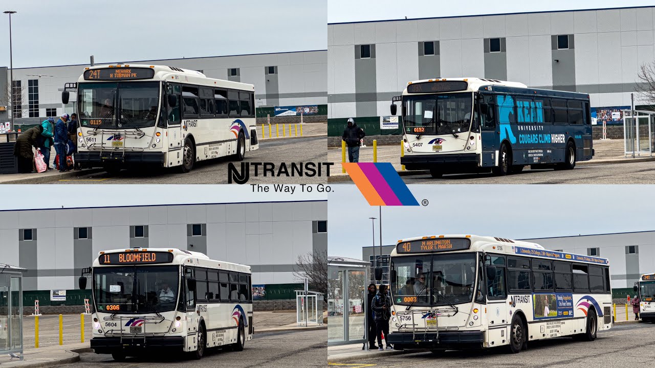 New Jersey Transit Mini Bus Compilation at Jersey Garden Mall - YouTube