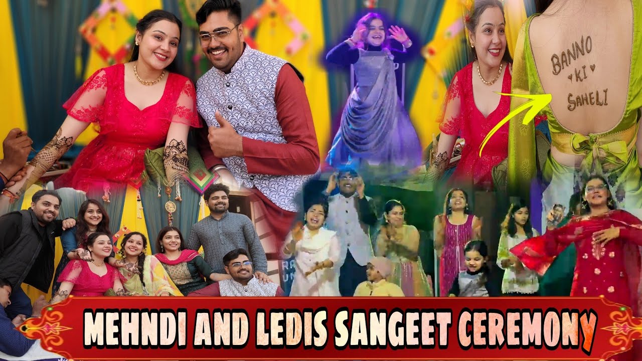 Mehndi Ceremony & Ledis Sangeet Vlog |Full Enjoy🥳|By @RahulTanwarvlog ...
