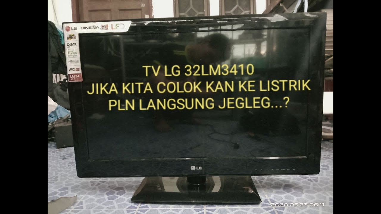 Tv KALAU DI COLOKAN LISTRIK LANGSUNG JEGLEK - YouTube