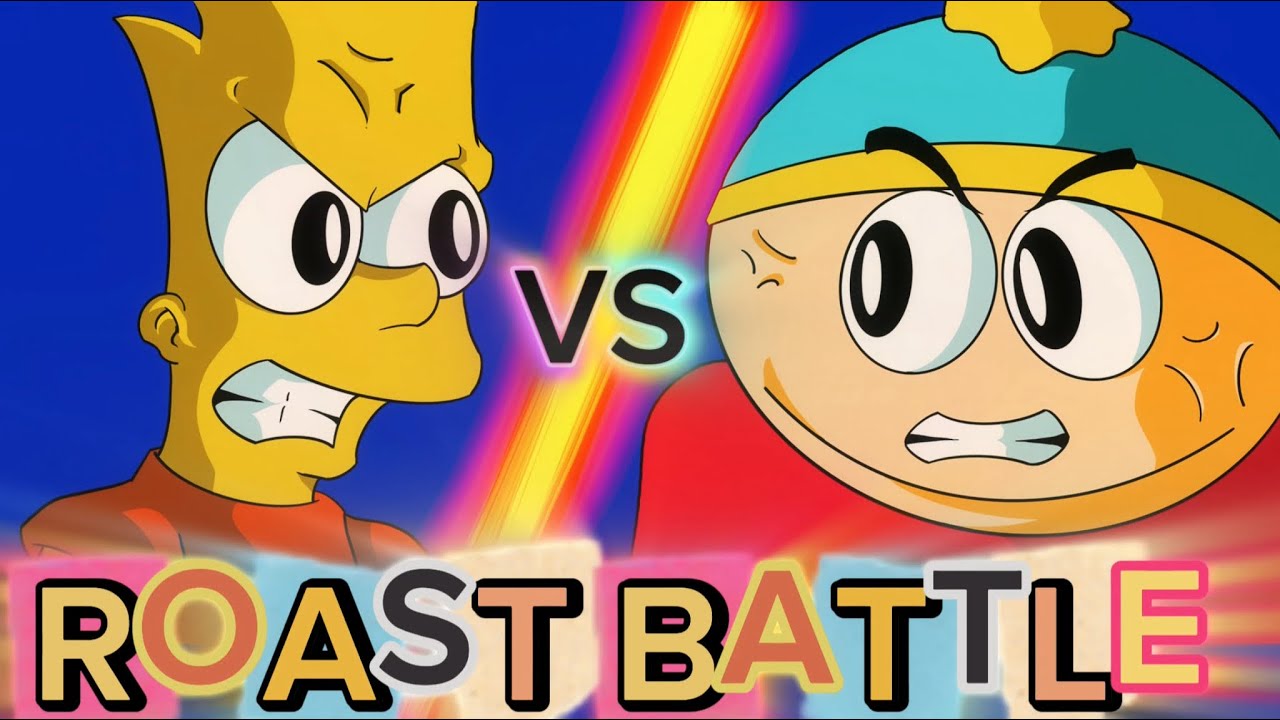 Eric cartman vs Bart Simpson epic roast battle - YouTube