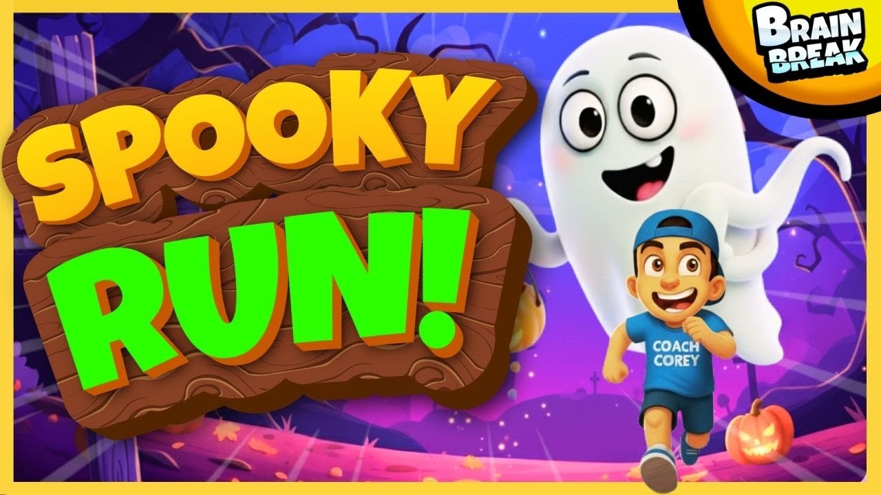 🟧 The Spooky Run! 🟧 Brain Break 🟧 Halloween Brain Breaks for Kids 🟧 ...