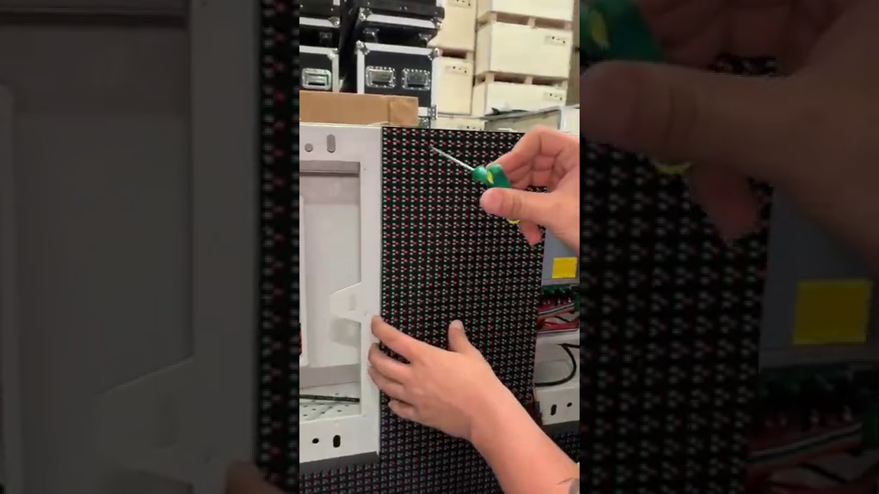 How to remove LED panel LMS Series 4ft. x 4ft cabinet - YouTube
