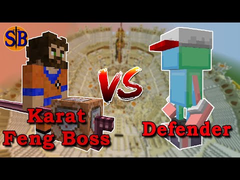 Karat Feng (Fireplace Mod) VS Defender Phase 1 | Minecraft Mob Battle