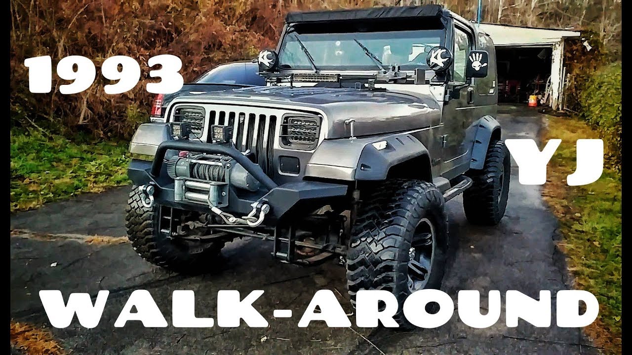 My 1993 Jeep Wrangler YJ walk around - YouTube
