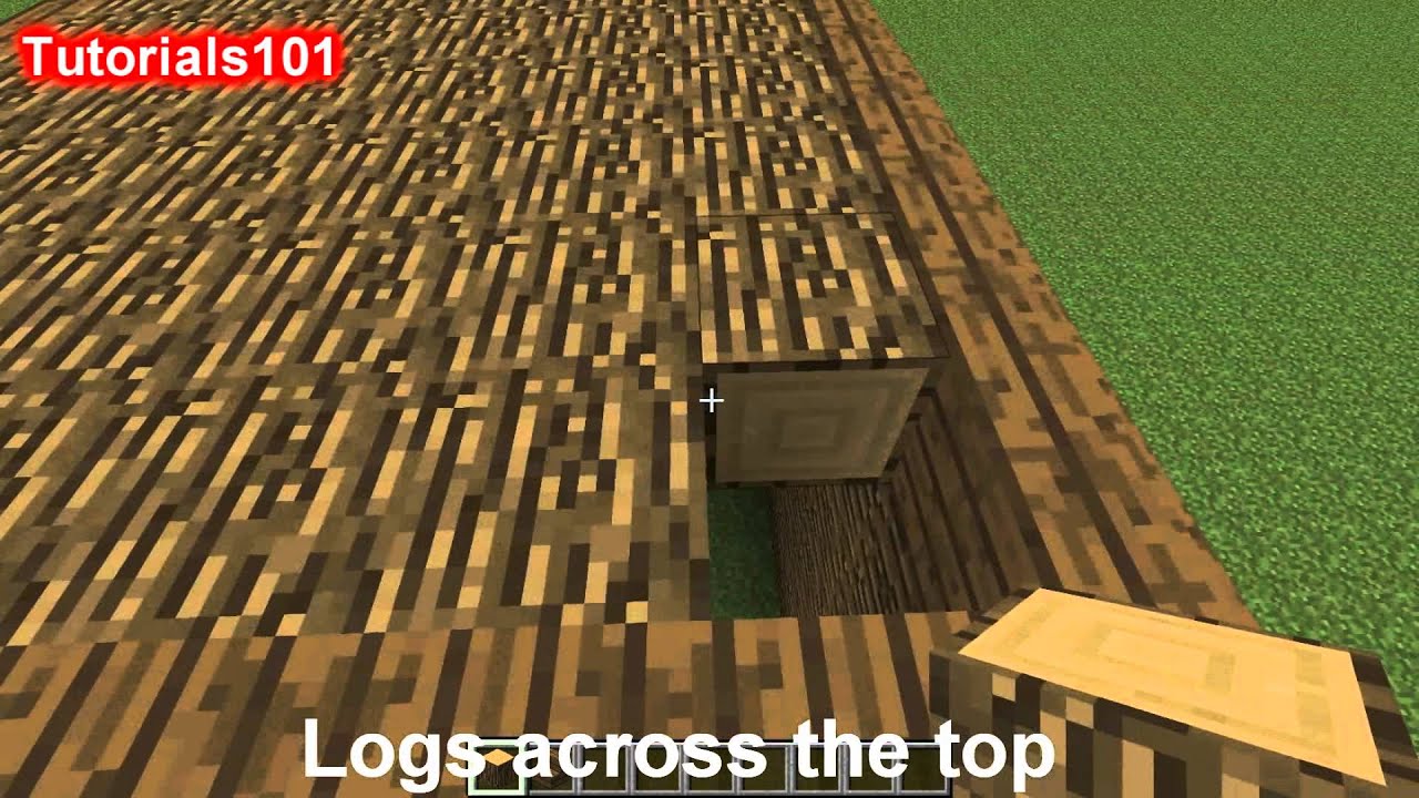 Minecraft: How to build Starter Log Cabin! - YouTube