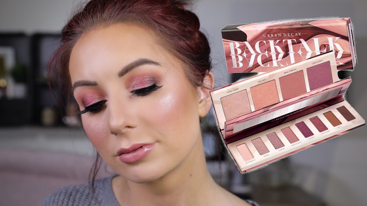 URBAN DECAY BACKTALK PALETTE TUTORIAL - YouTube
