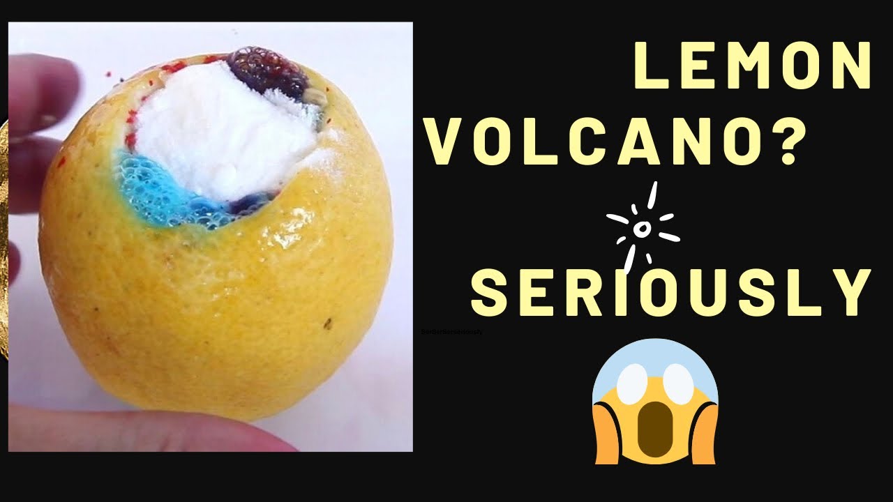 DIY || EASY LEMON VOLCANO EXPERIMENT FOR KIDS - YouTube