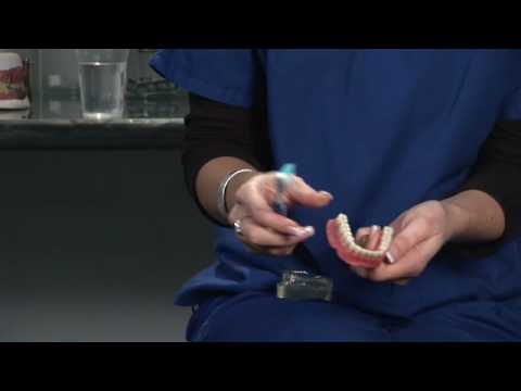 Dentures & Bridges : How to Clean & Whiten Dentures - YouTube