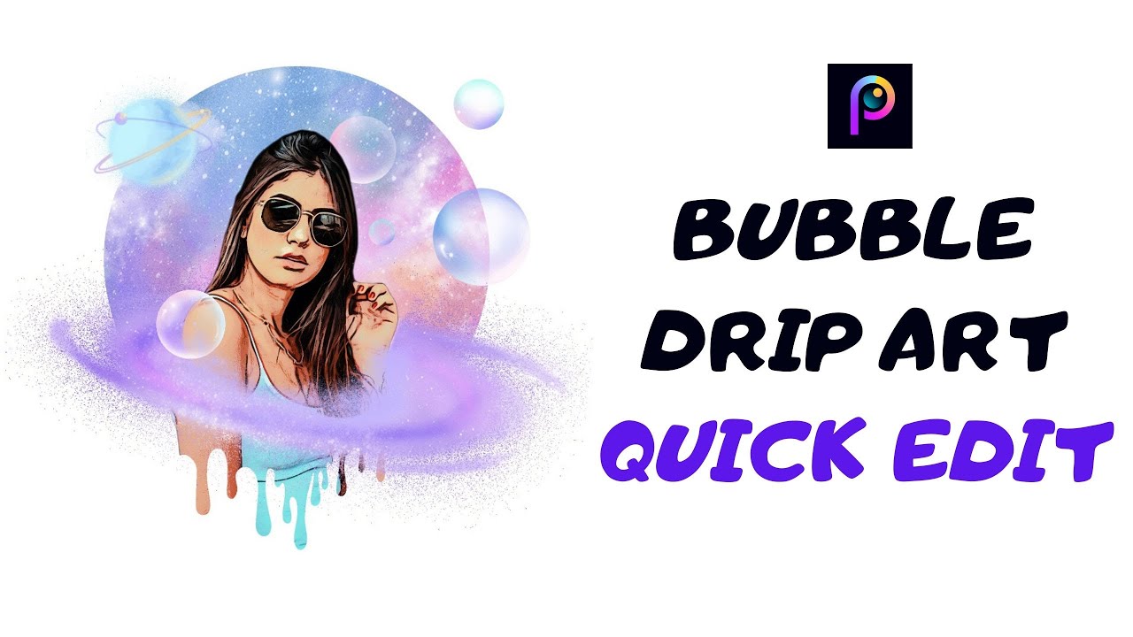 Bubble Dripping Art Effects | Drip Art Drawing Photo Edit Tutorial ...