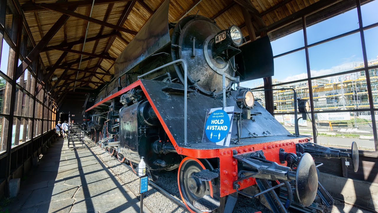 NSB type 49 nr 470 Dovregubben 360 walkthrough - YouTube