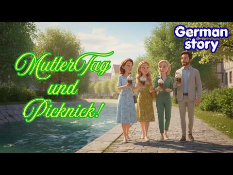🌸 Hannahs Tagebuch: Muttertag und Picknick im Grünen | German Story | A1-A2 level