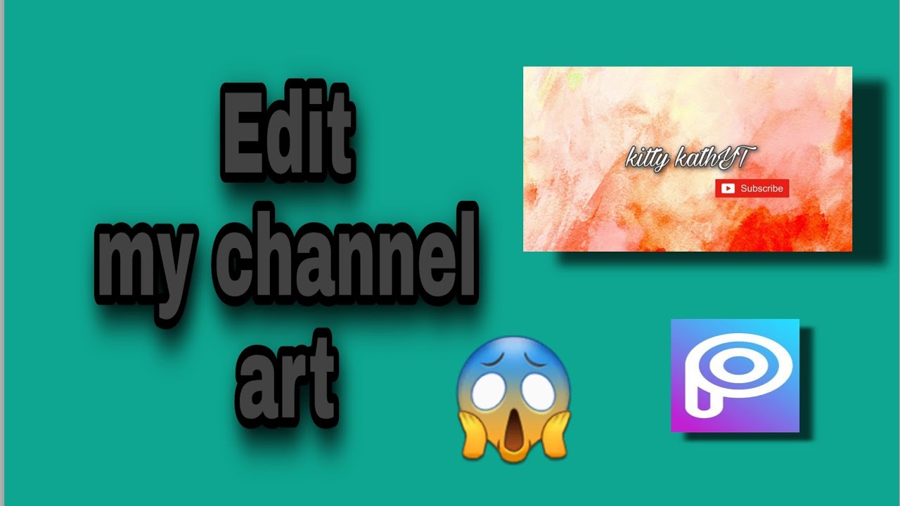 How to make Basic Channel Art on youtube |kitty kathYT - YouTube