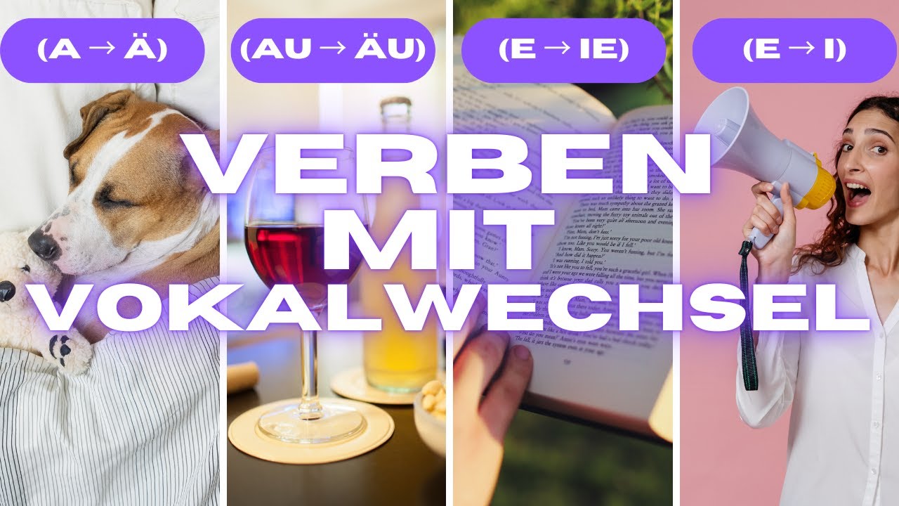 Verben mit Vokalwechsel Lied | German irregular verb conjugation song ...