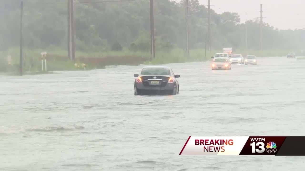 Ida causing flooding in Mobile, Alabama - YouTube