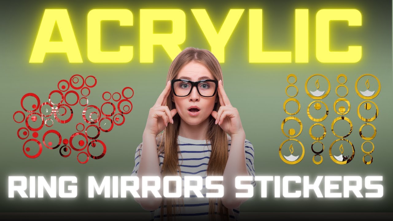 Acrylic Ring Mirror Stickers For Home Decoration | 3D Acrylic Mirror ...