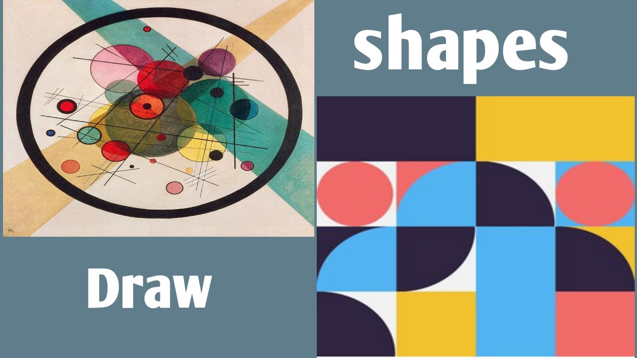 How to draw, draw shapes, draw circle, draw square - YouTube