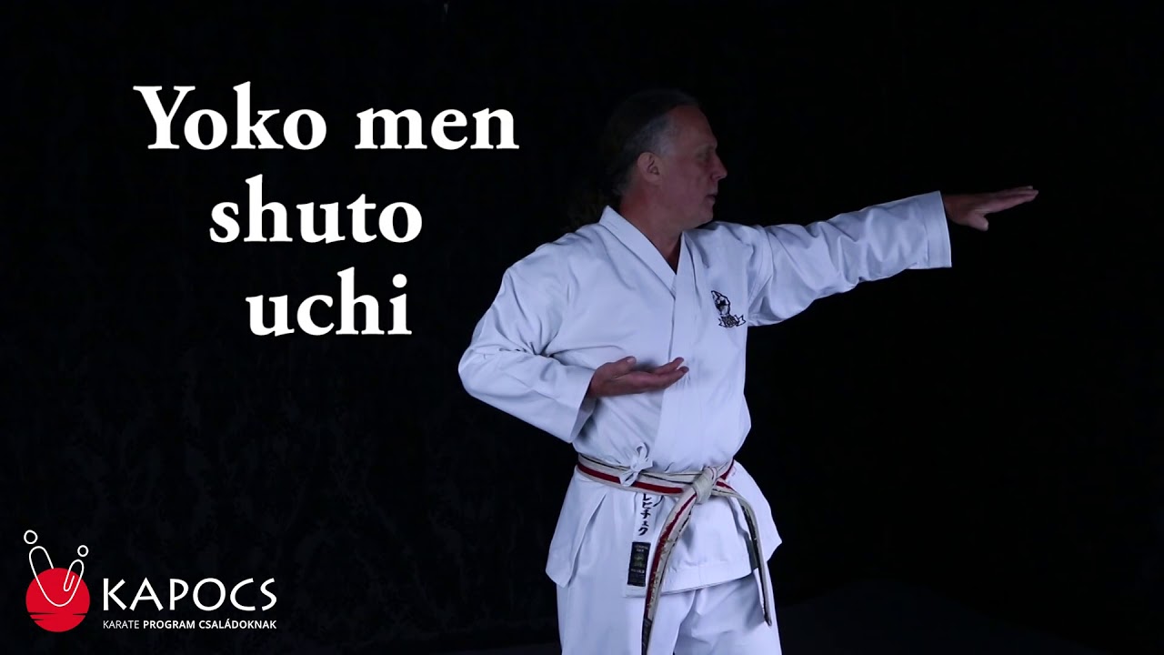 Karate Goju-ryu - Yoko men shuto uchi - Kapocs Sportprogram - YouTube