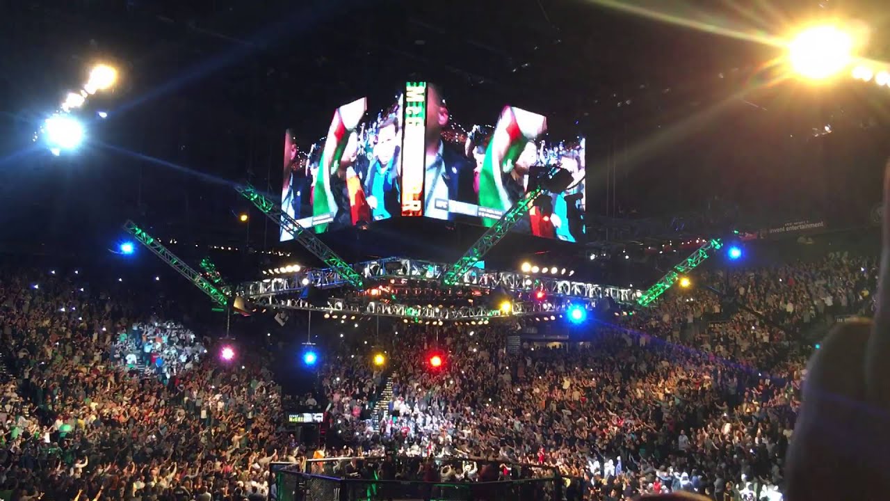 Conor McGregor entrance ONLY UFC 196 Las Vegas MGM - YouTube