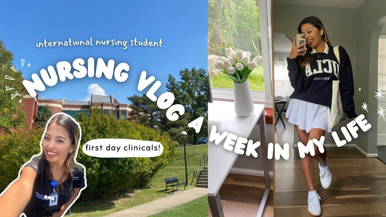 Week in the life of a Nursing Student | first day of clinical, study ...