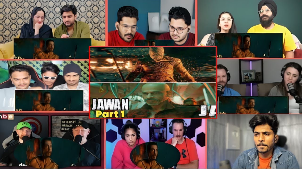 JAWAN PART 1 || Shah Rukh Khan-SRK Entry Scene || Jawan Movie Reaction ...