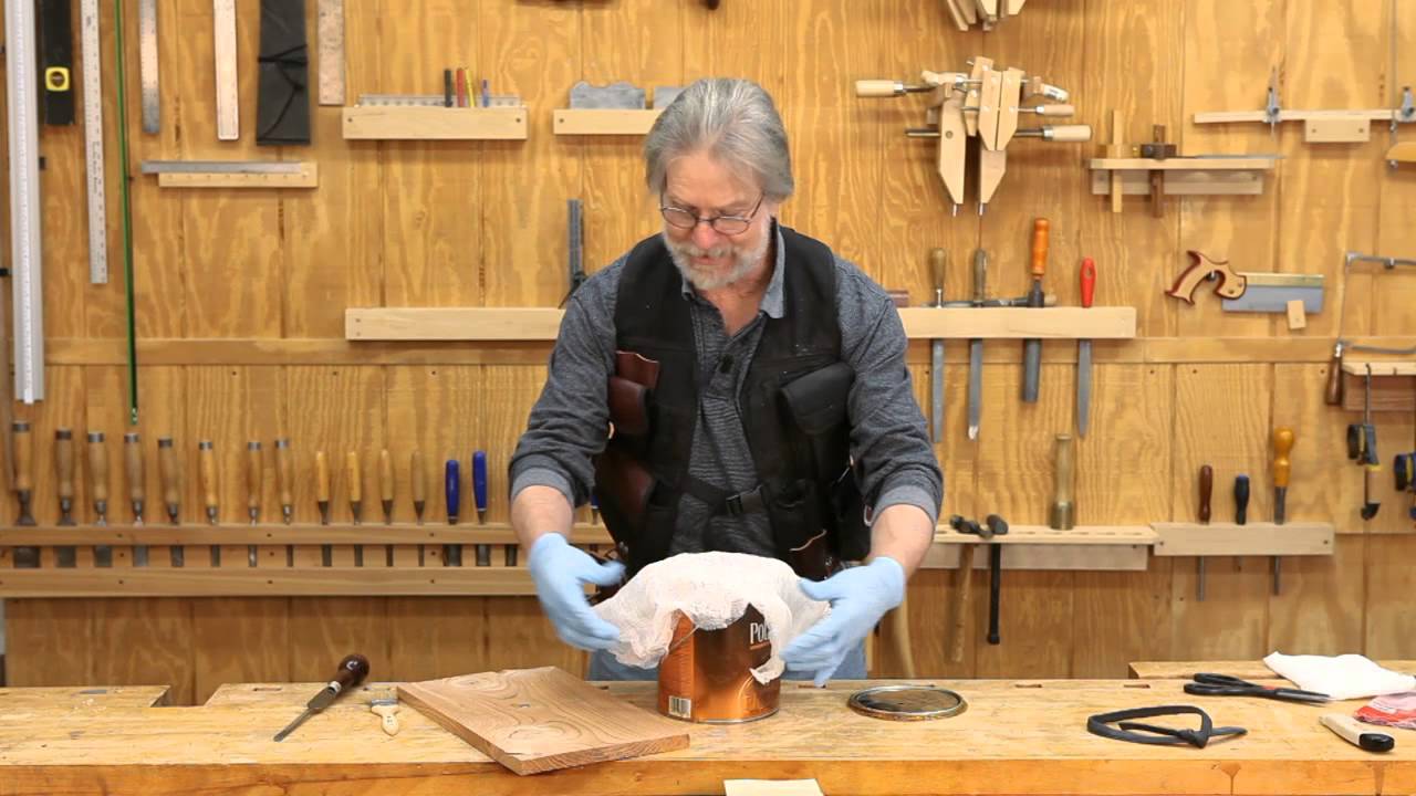 How to Filter Varnish with Cheesecloth - YouTube